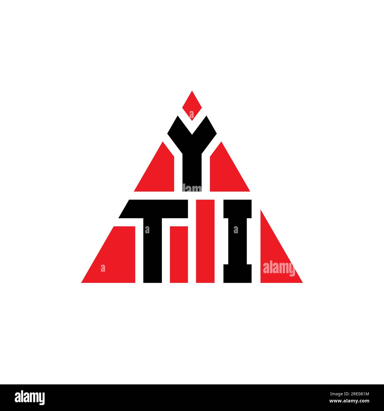 YTI triangle letter logo design with triangle shape. YTI triangle logo ...