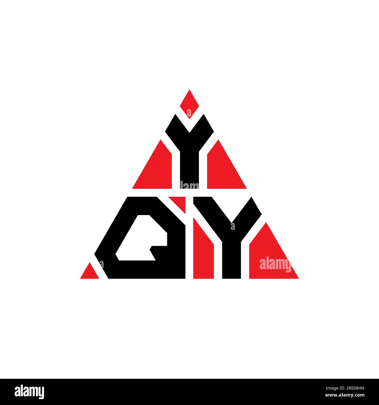 YQY triangle letter logo design with triangle shape. YQY triangle logo design monogram. YQY ...