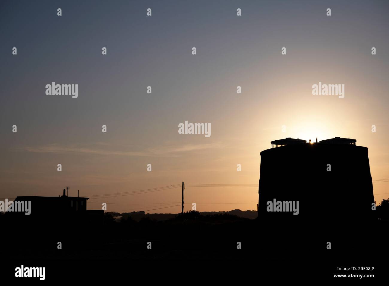 Martello Tower Shingle Street Suffolk UK Stock Photo - Alamy