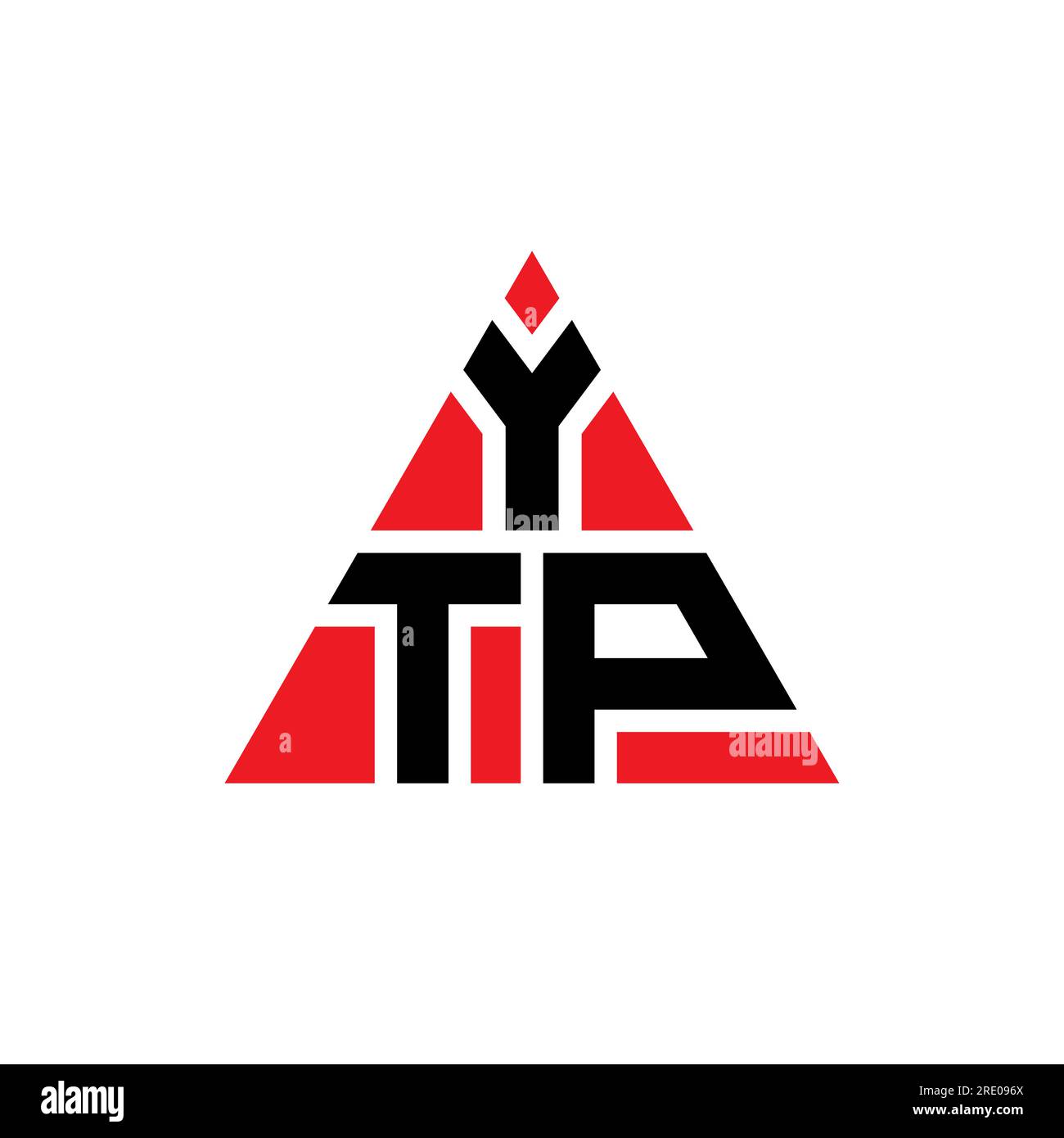 YTP triangle letter logo design with triangle shape. YTP triangle logo ...