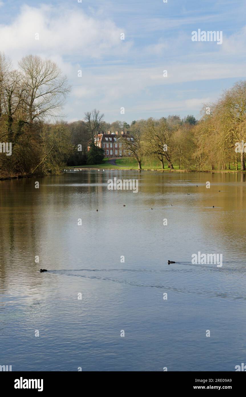 Ramsbury Manor and lake, Ramsbury, Wiltshire Stock Photo - Alamy