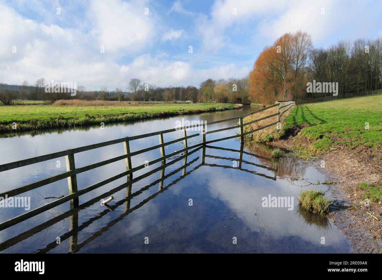 The river Kennet near Axford, Wiltshire Stock Photo - Alamy