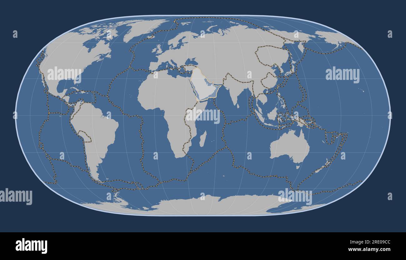 Tectonic plates earth map hi-res stock photography and images - Alamy