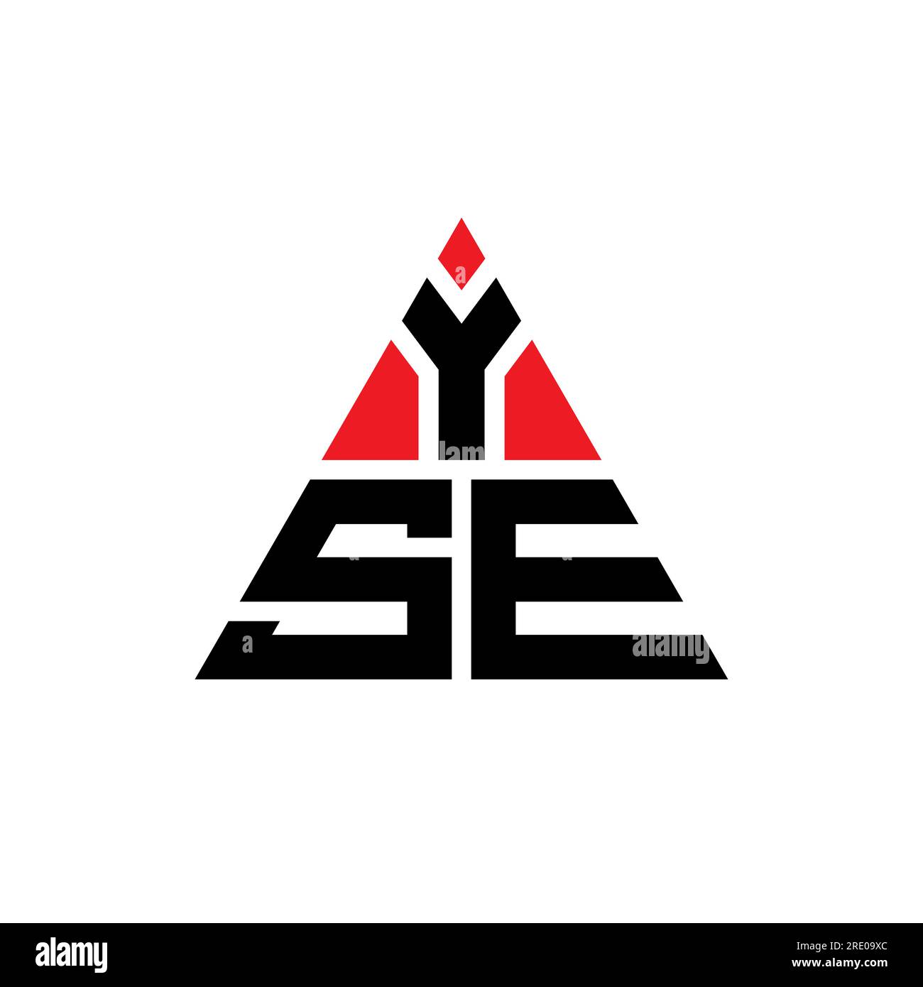 YSE triangle letter logo design with triangle shape. YSE triangle logo ...