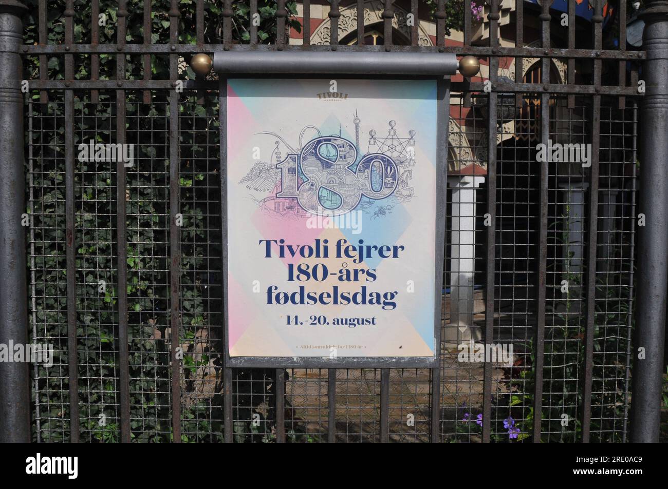 24 july 2023/Tivoli garden onf the oldest garden 180 years old and location in heart of danish ...