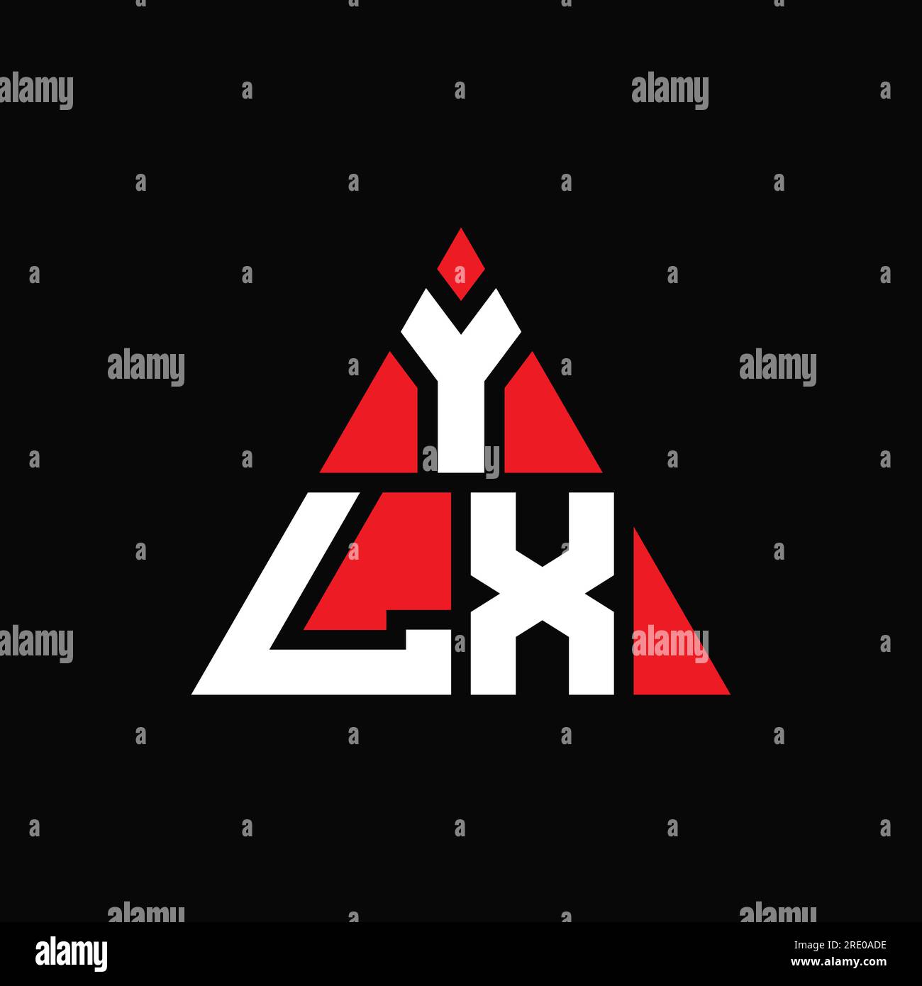 YLX triangle letter logo design with triangle shape. YLX triangle logo design monogram. YLX ...