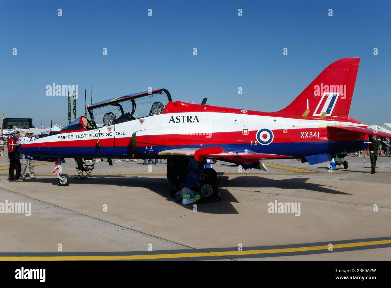 Empire Test Pilots School ASTRA British Aerospace BAe Hawk T1 jet plane ...