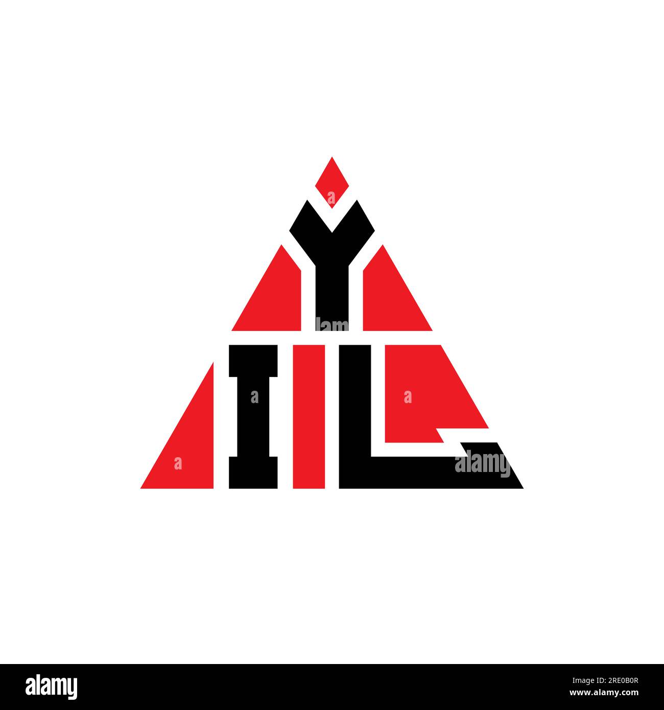 YIL triangle letter logo design with triangle shape. YIL triangle logo ...