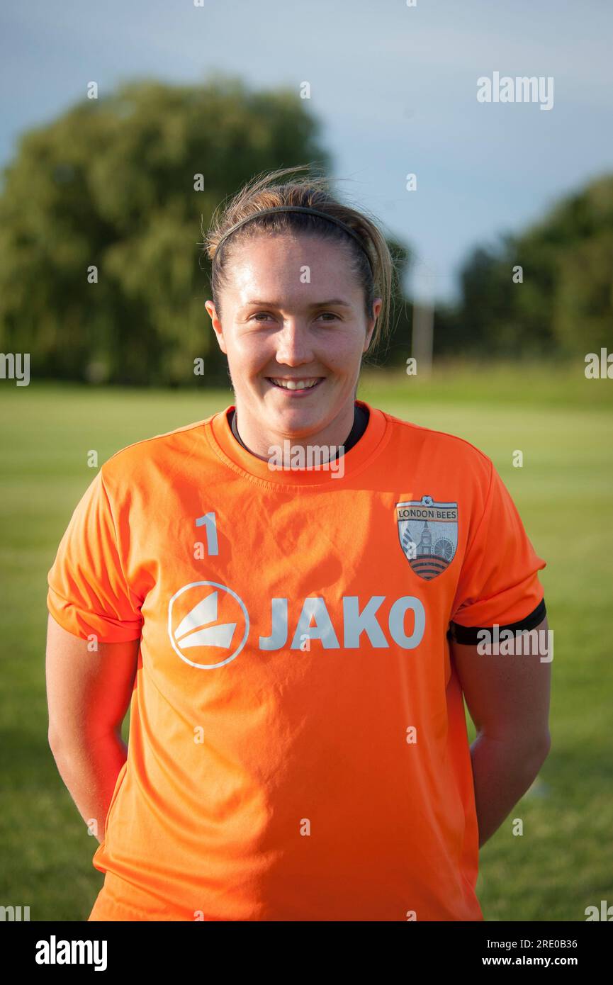 London Bees training at the Hive training grounds in Harrow, female ...