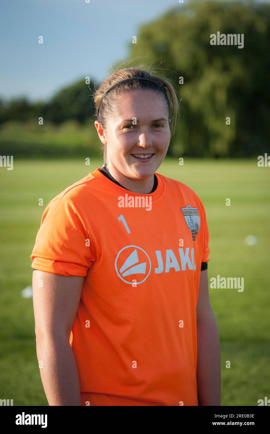 London Bees training at the Hive training grounds in Harrow, female ...