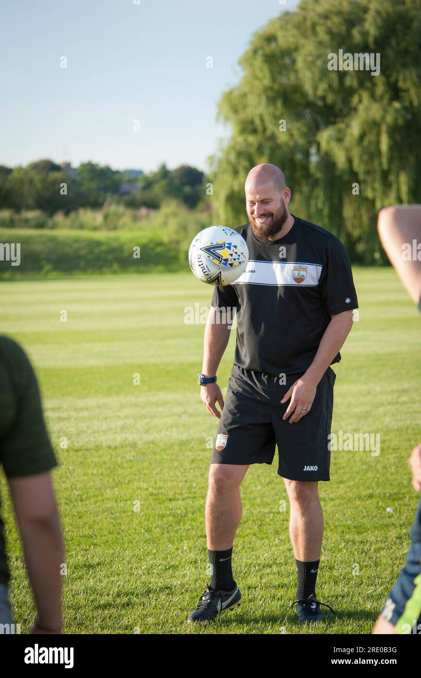 London Bees training at the Hive training grounds in Harrow, female ...