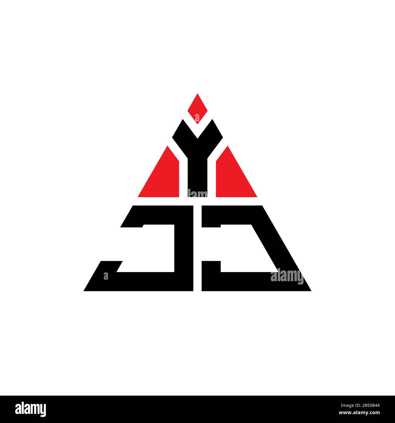 YJJ triangle letter logo design with triangle shape. YJJ triangle logo ...