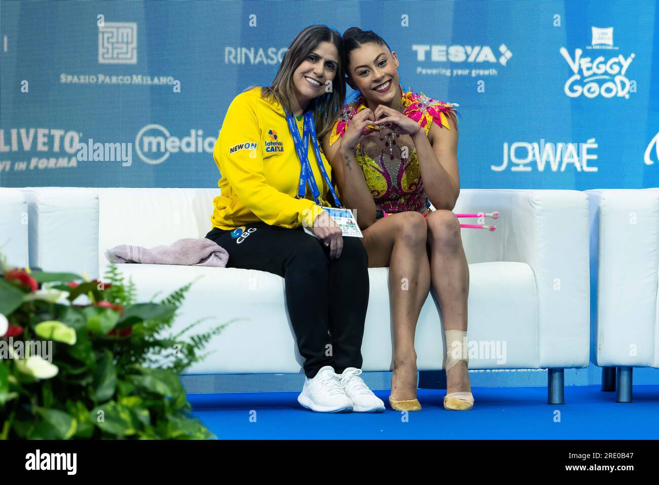 Milano, Salerno, Italy. 22nd July, 2023. Barbara Domingos (BRA) and her ...