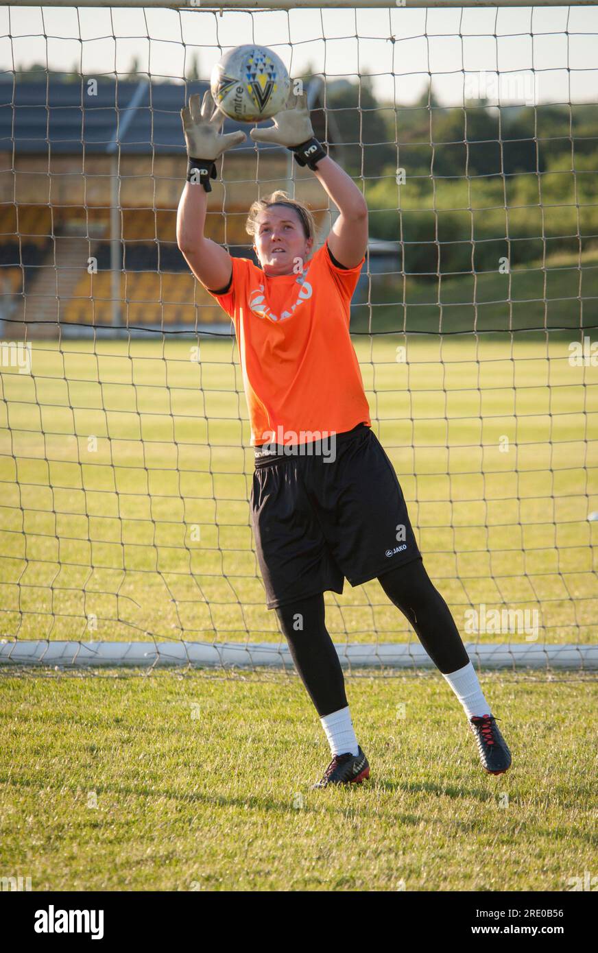 London Bees training at the Hive training grounds in Harrow, female ...