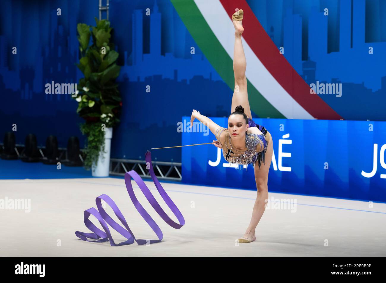 July 22, 2023, Milano, Salerno, Italy: Ledia Juarez (MEX) perform with ...