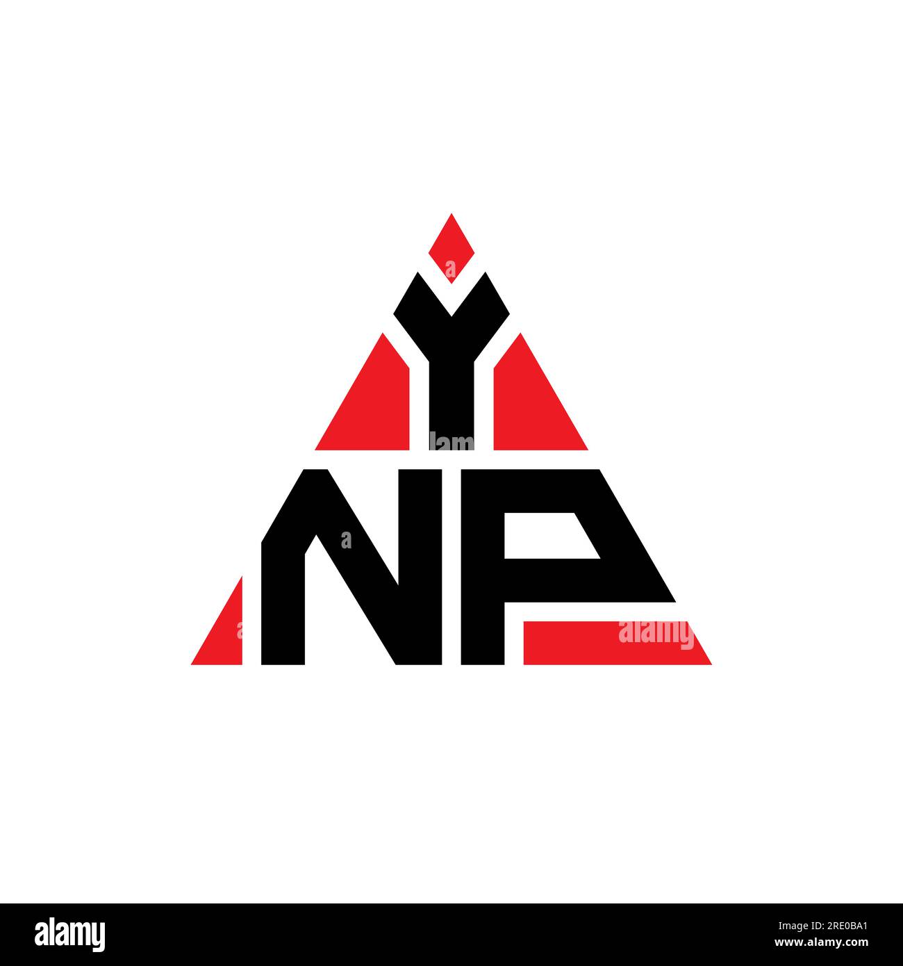 YNP triangle letter logo design with triangle shape. YNP triangle logo ...