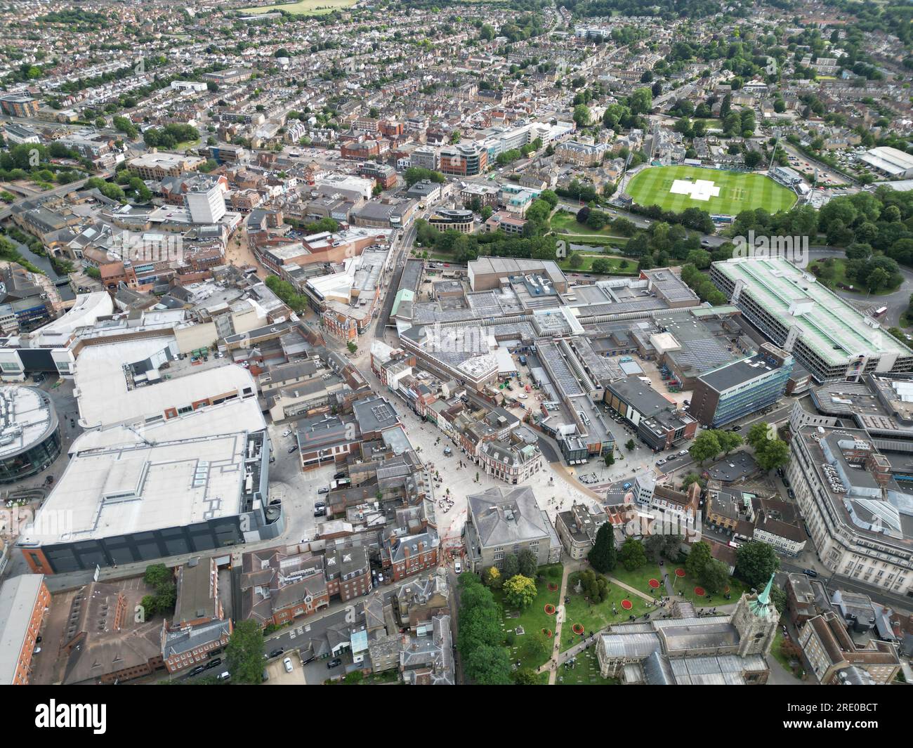 Aerial view chelmsford town centre hi-res stock photography and images ...