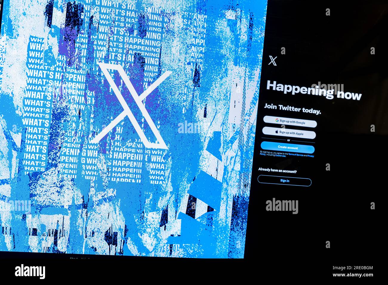 Twitter x logo tweet hi-res stock photography and images - Alamy