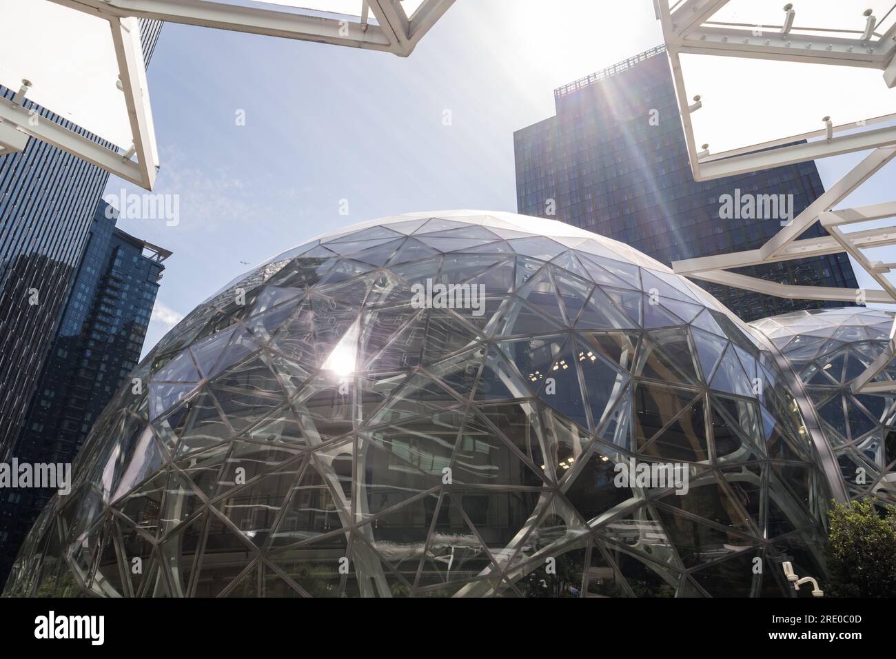 Seattle, USA. 29 Jun, 2023. Amazon Spheres Head Quarters Stock Photo ...