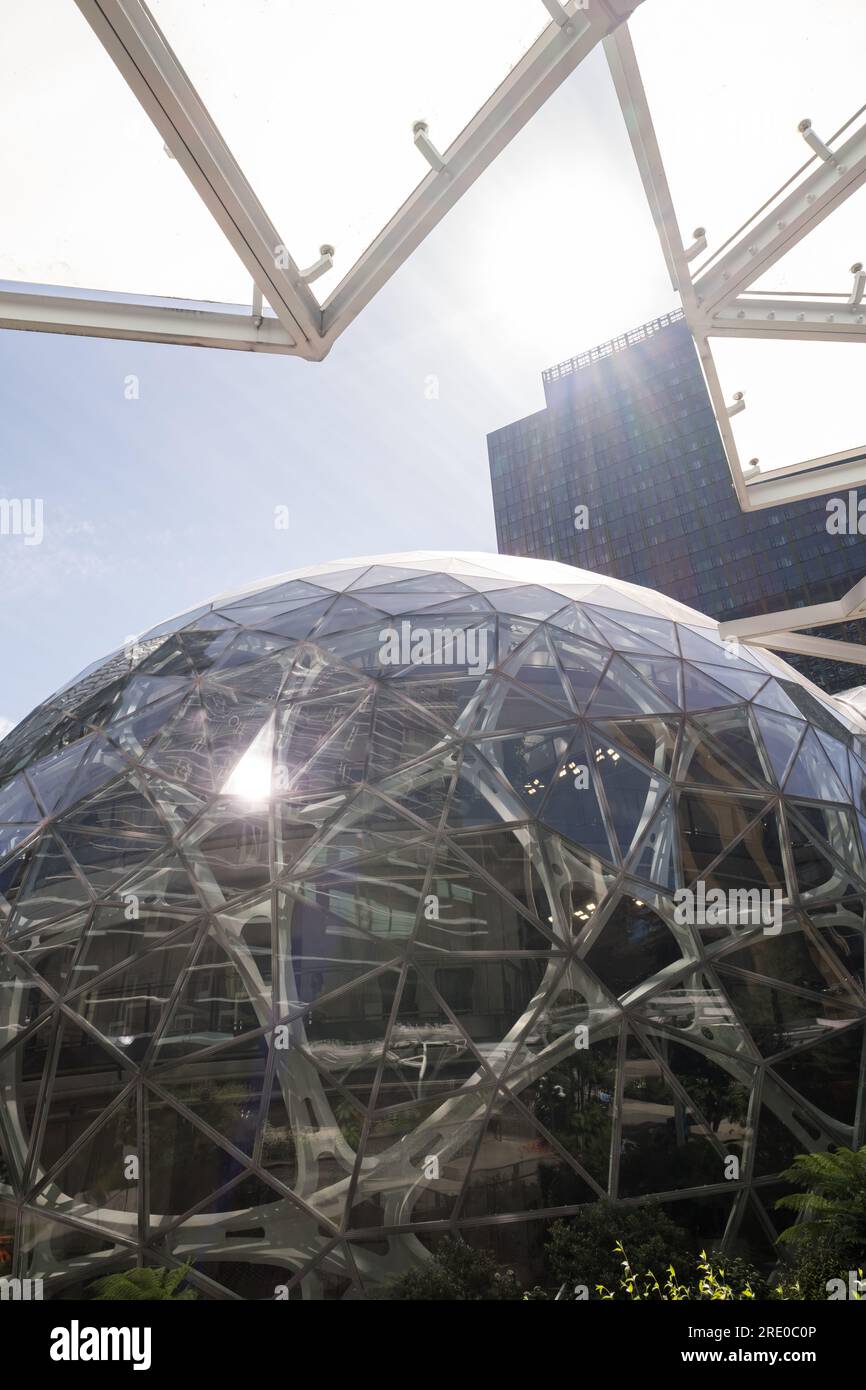 Seattle, USA. 29 Jun, 2023. Amazon Spheres Head Quarters Stock Photo ...
