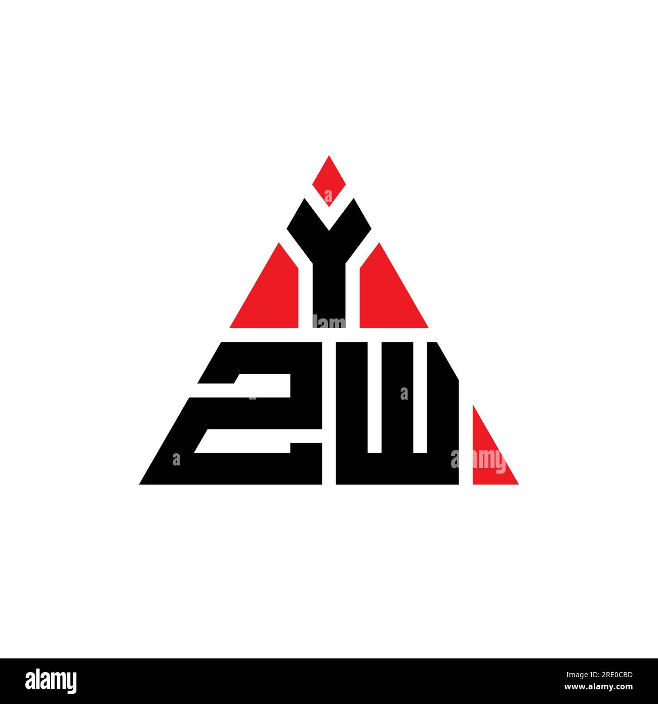 YZW triangle letter logo design with triangle shape. YZW triangle logo design monogram. YZW ...