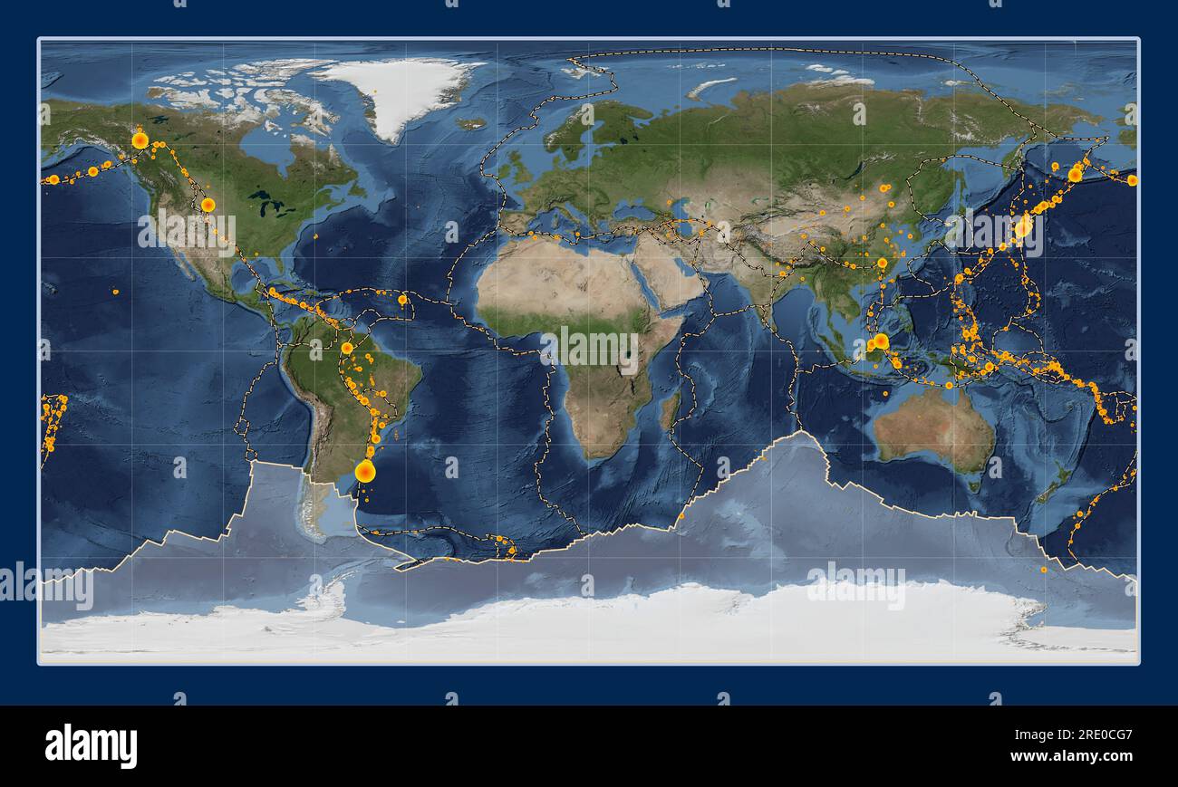 Antarctica tectonic plate on the Blue Marble satellite map in the ...