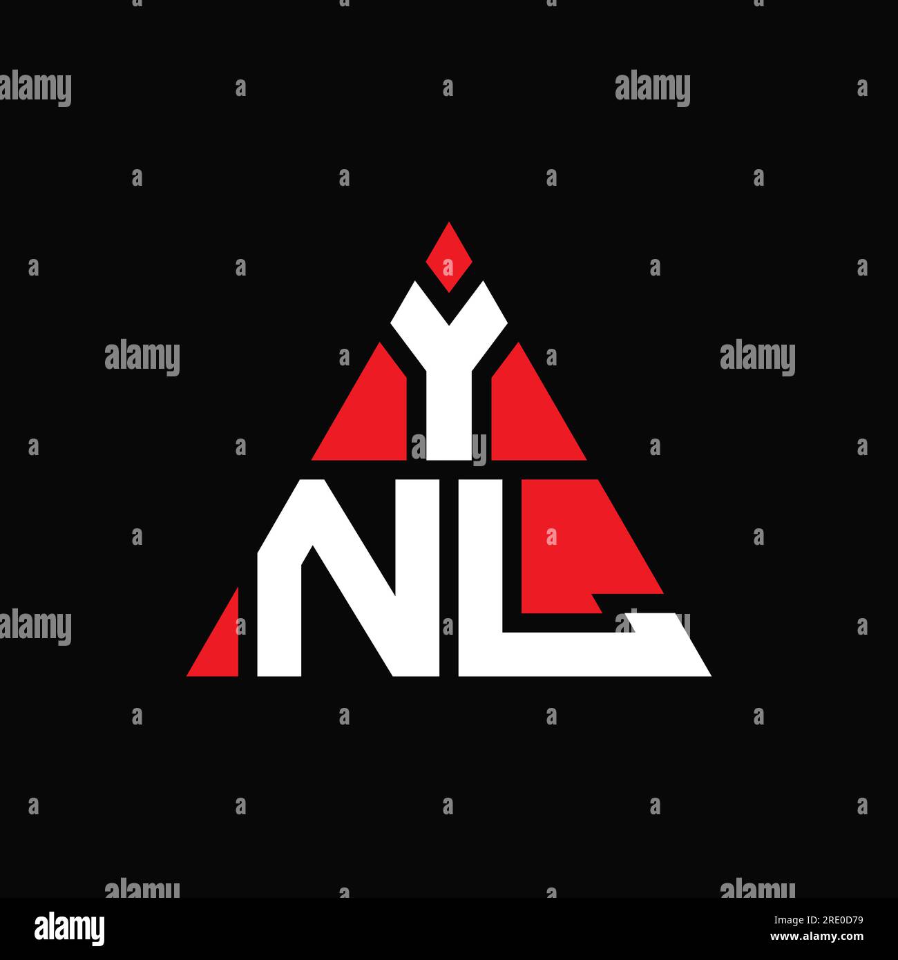 YNL triangle letter logo design with triangle shape. YNL triangle logo ...