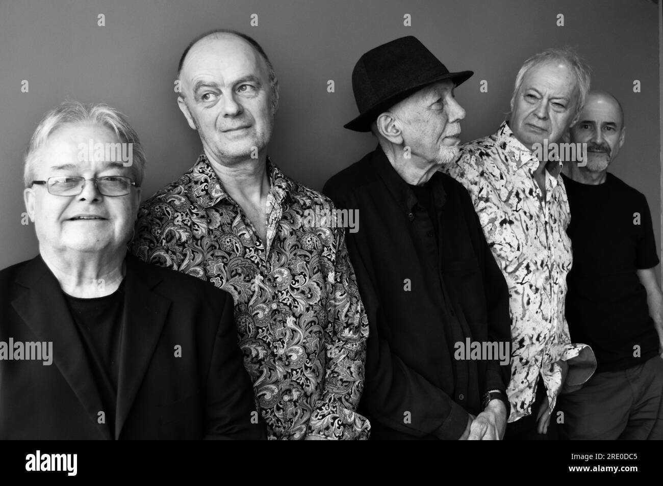 Folk-rock band Lindisfarne. Pictured (L-R) Paul Smith, Ian Thomson ...