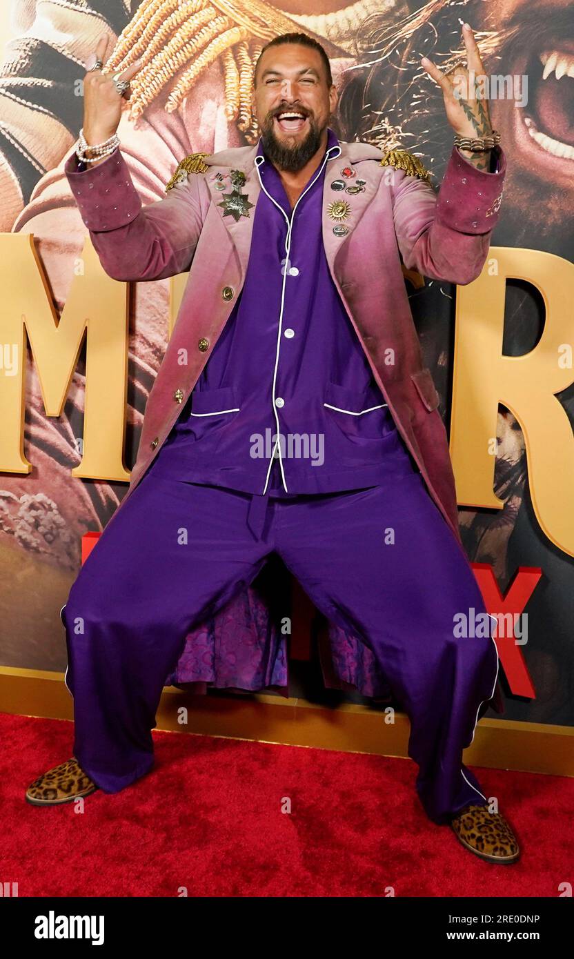 FILE - Jason Momoa arrives at the premiere of "Slumberland" on ...