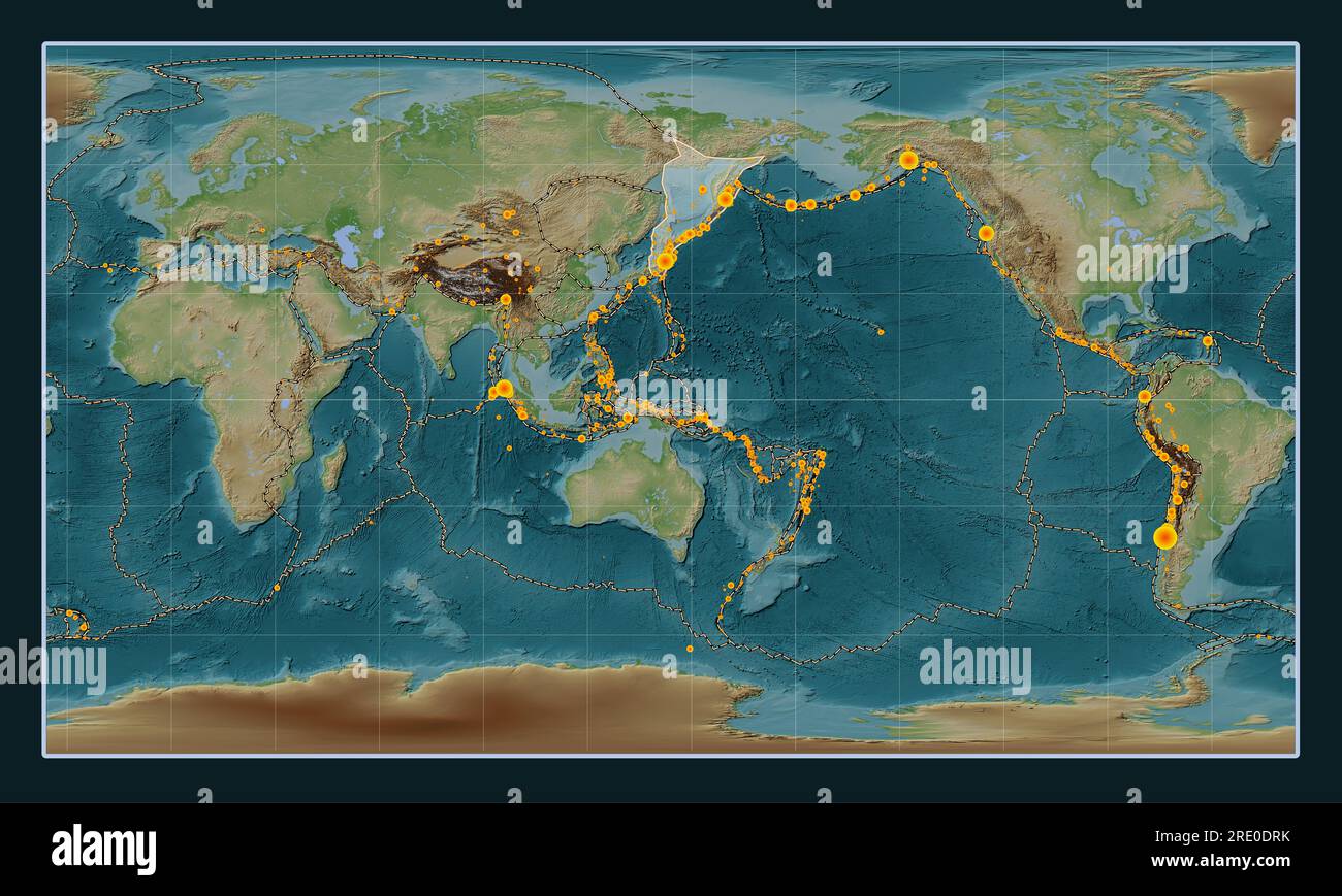 Okhotsk tectonic plate on the Wiki style elevation map in the Patterson ...