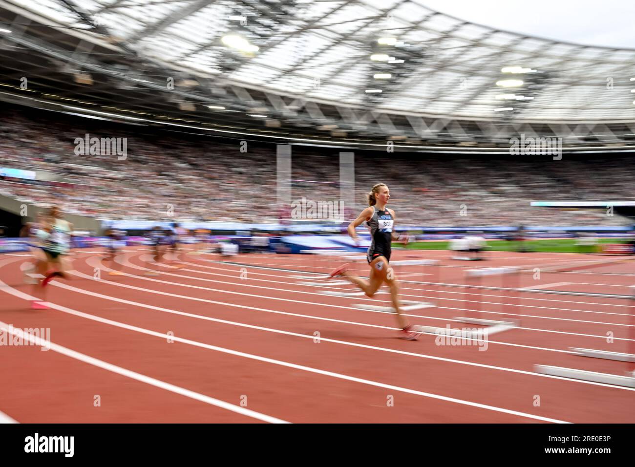 Femke Bol of the Netherlands leading and going onto win the 400m ...