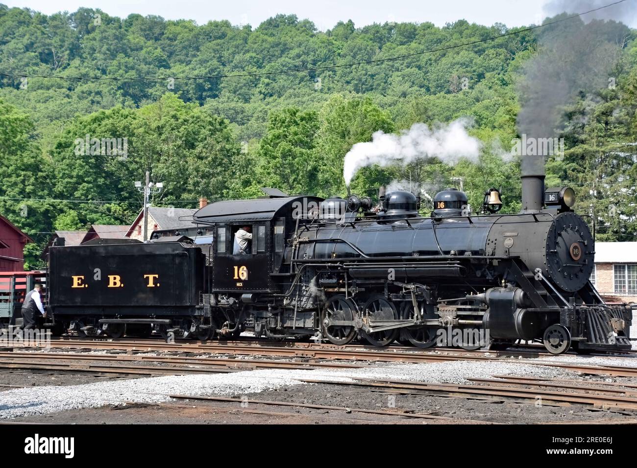 East Broad Top locomotive #16 at Rockhill Furnace, PA on June 11, 2023 ...
