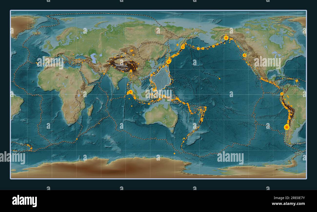 Philippine Sea tectonic plate on the Wiki style elevation map in the ...