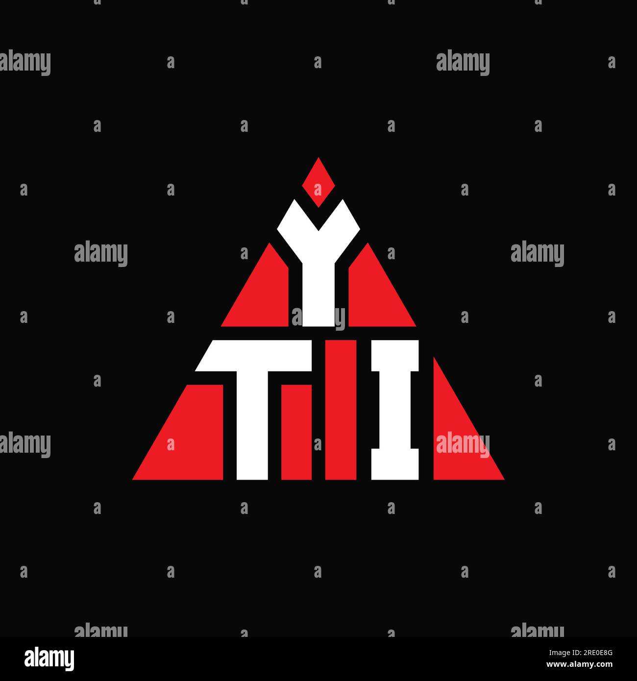 YTI triangle letter logo design with triangle shape. YTI triangle logo ...