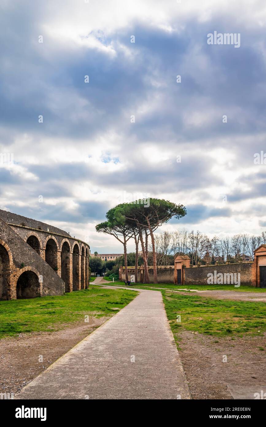 Piazzale Anfiteatro, outside the main entrance of the Amphitheatre of ...
