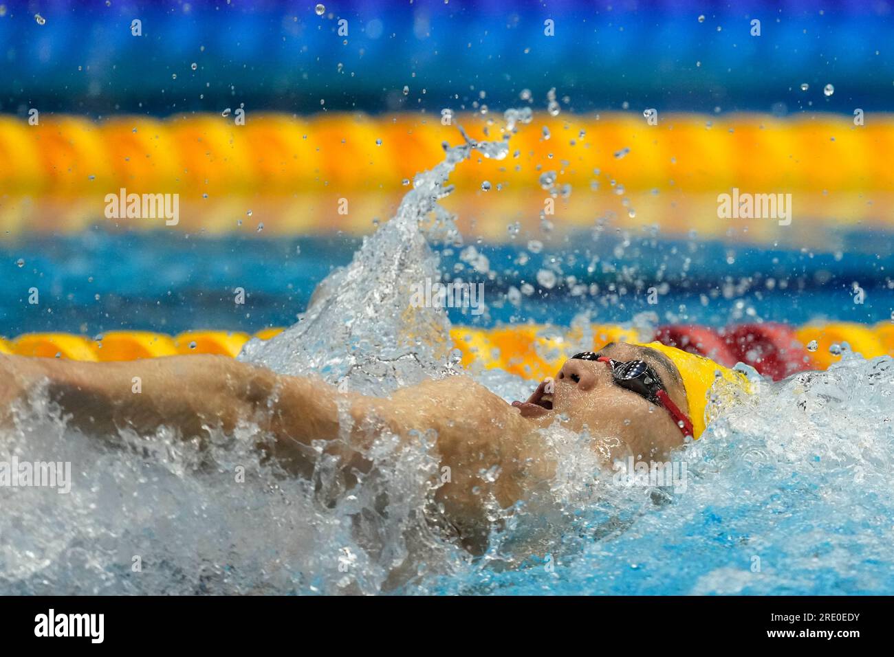 Xu Jiayu of China competes in the men's 100m backstroke semi-final at ...