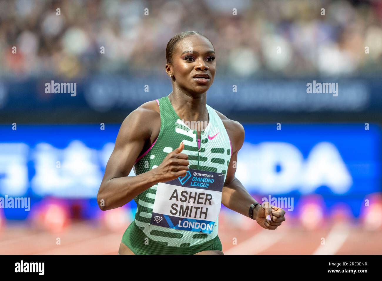 London, UK. 23rd July, 2023. ASHER-SMITH, Dina GBR in the 100m women ...