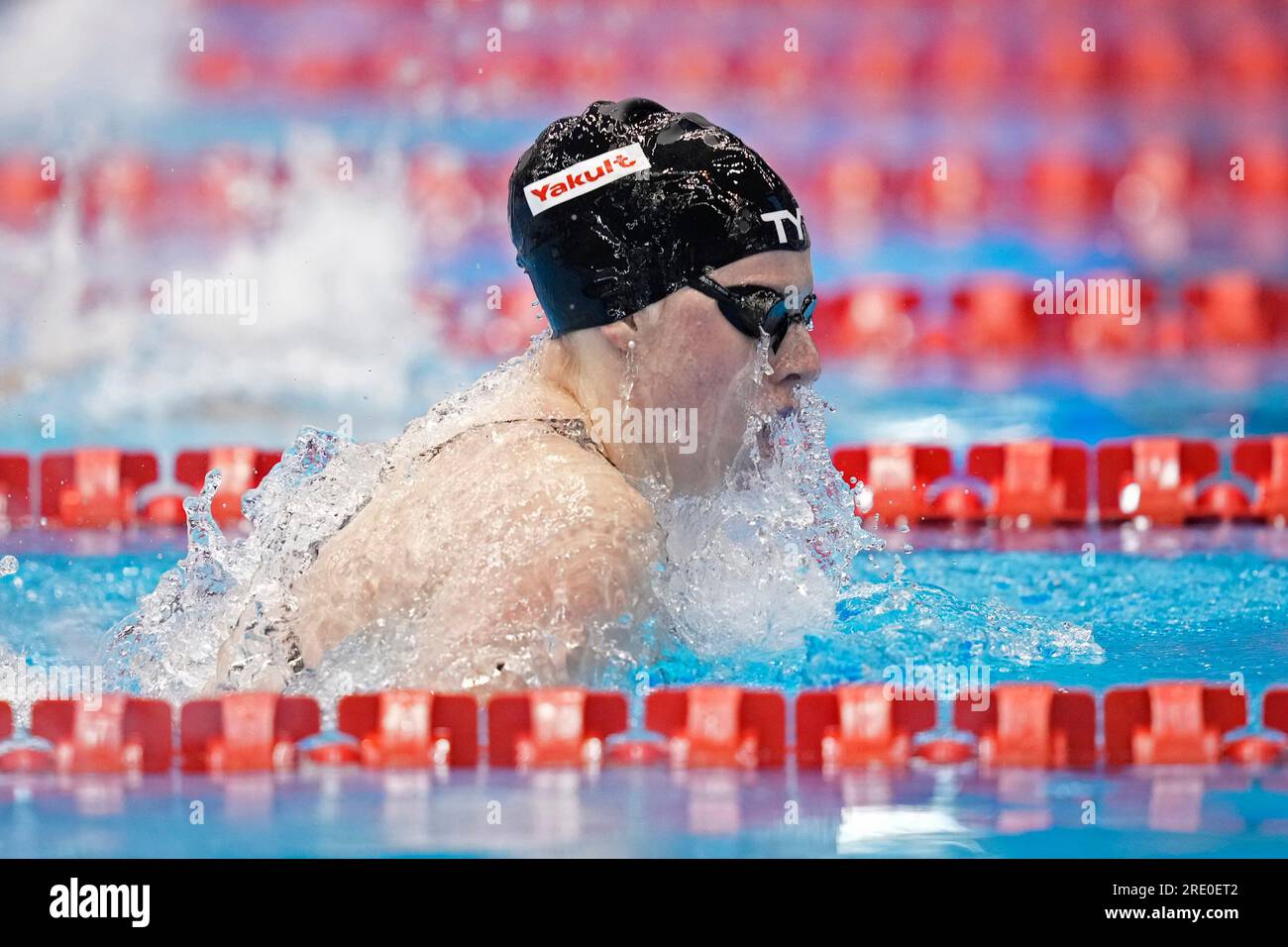 Lilly King of United States competes in the women's 100m breaststroke ...