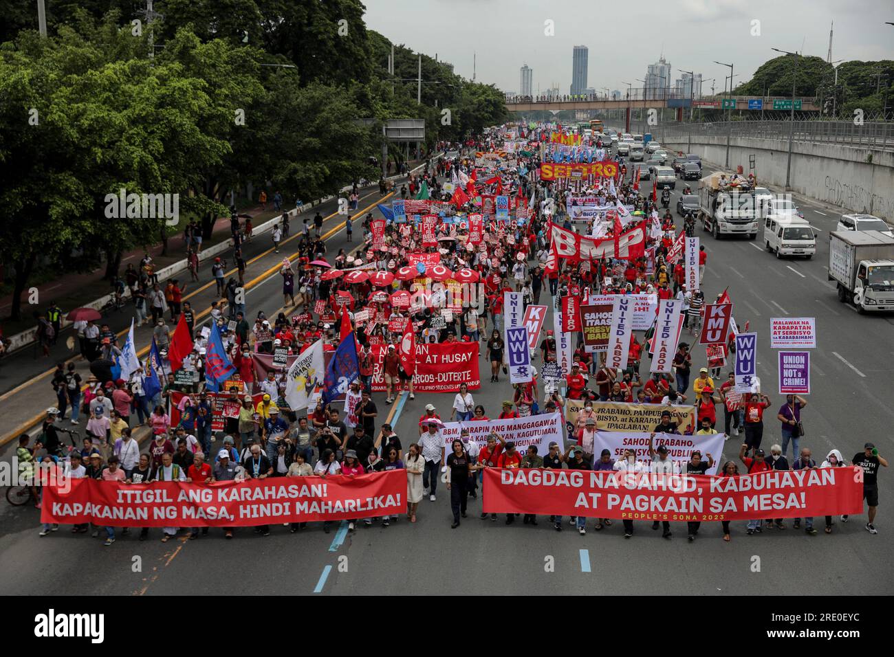 Quezon City, Metro Manila, Philippines. 24th July, 2023. Thousands of ...