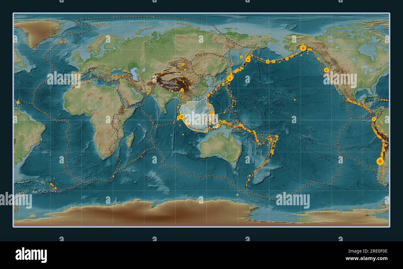 Sunda tectonic plate on the Wiki style elevation map in the Patterson ...