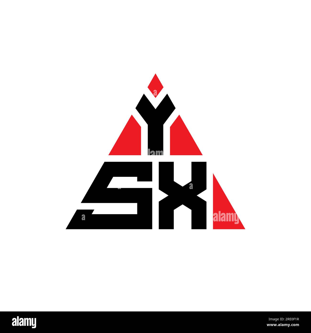 YSX triangle letter logo design with triangle shape. YSX triangle logo ...