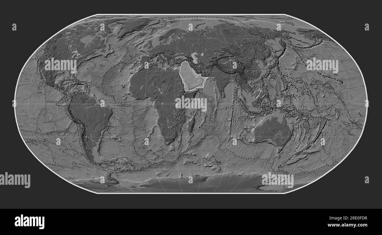 Robinson projection map Black and White Stock Photos & Images - Alamy