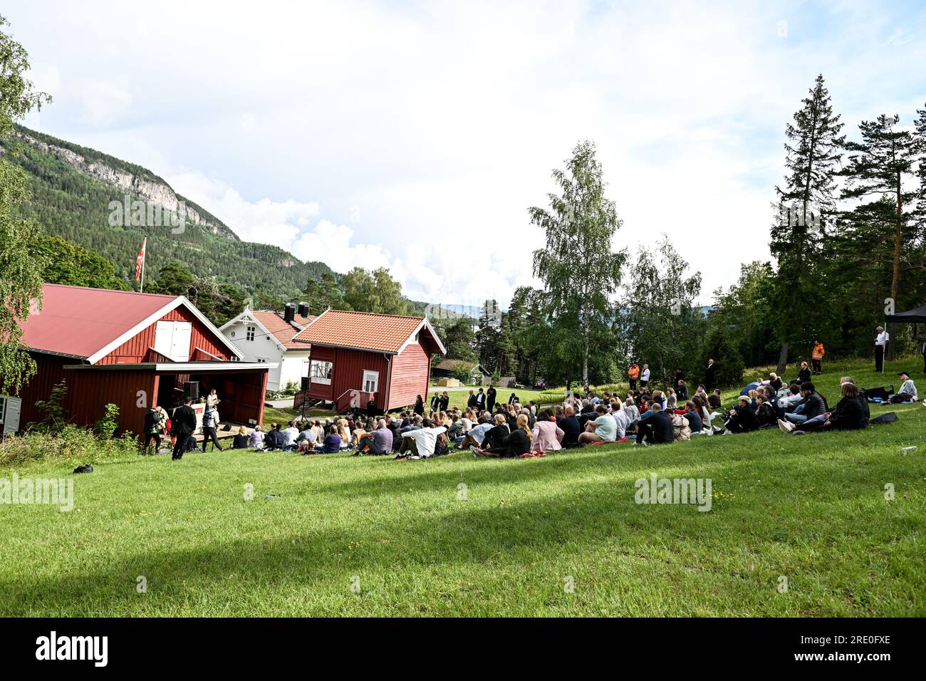 Utøya 20230722.The memorial on Utoya, 12 years after the terrorist ...