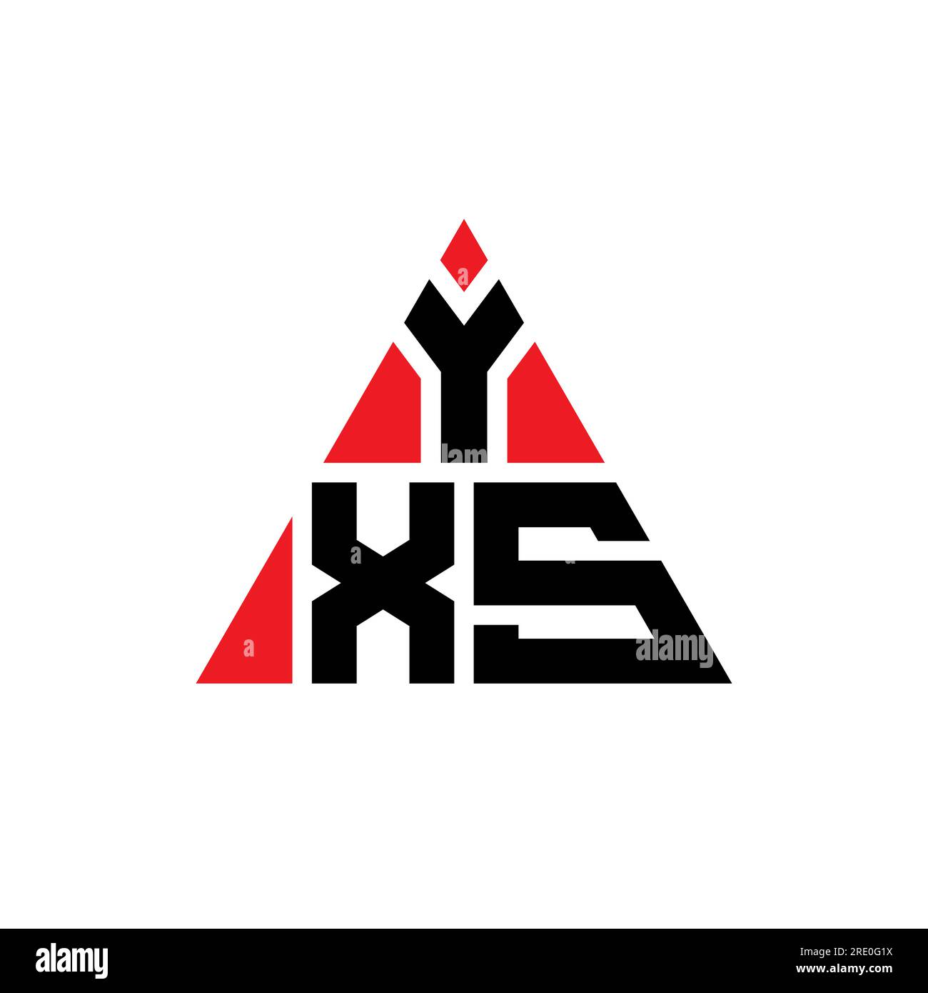YXS triangle letter logo design with triangle shape. YXS triangle logo ...