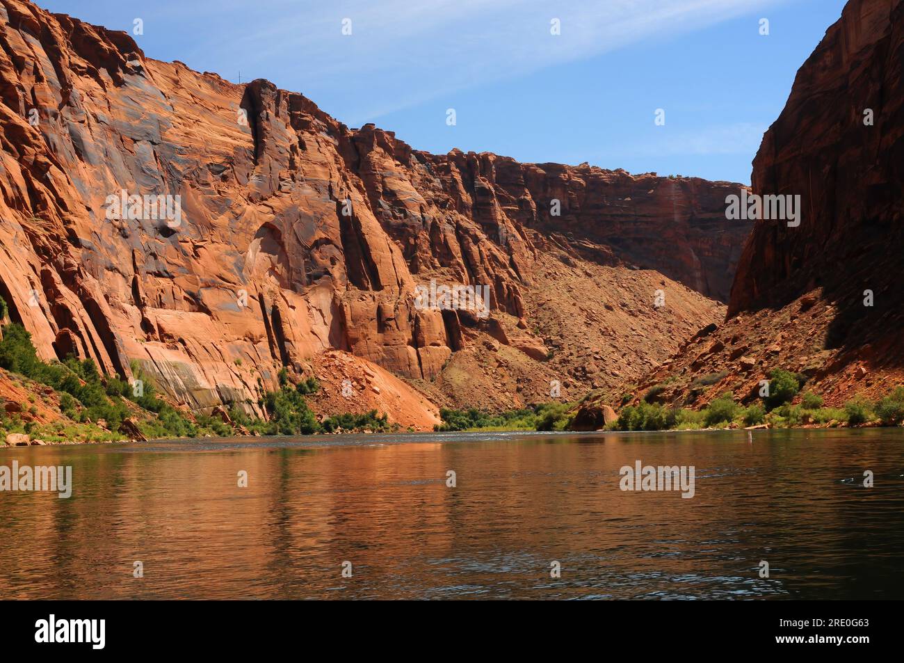 Colorado river and cliffs near Lee's Ferry Arizona Stock Photo - Alamy