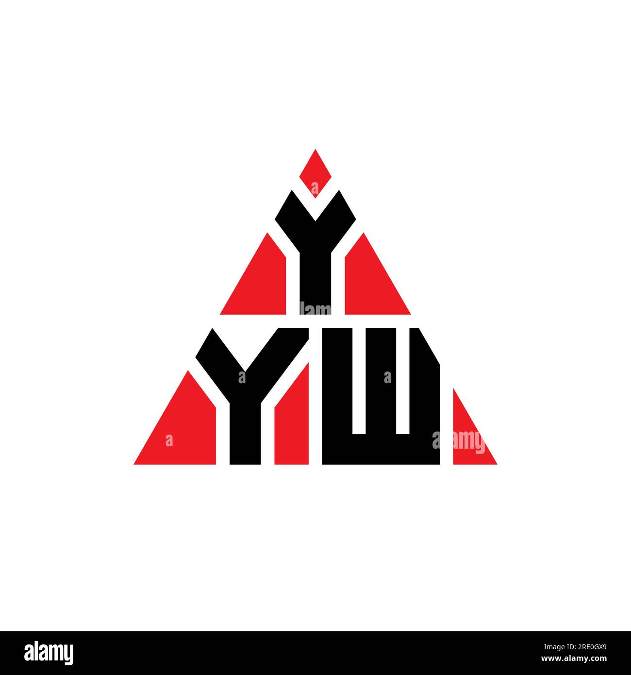 YYW triangle letter logo design with triangle shape. YYW triangle logo ...