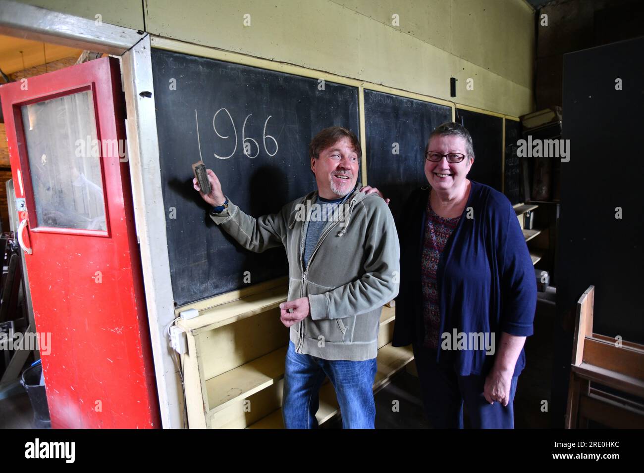 School reunion old pupils visit their former school which closed 50 ...