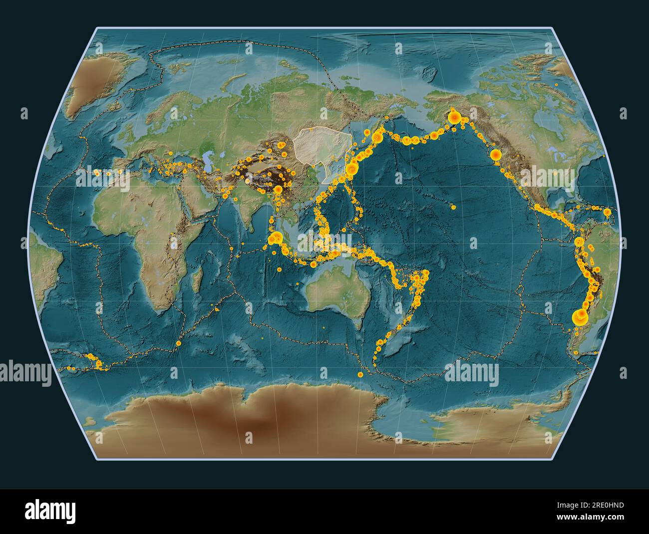 Amur tectonic plate on the Wiki style elevation map in the Times ...