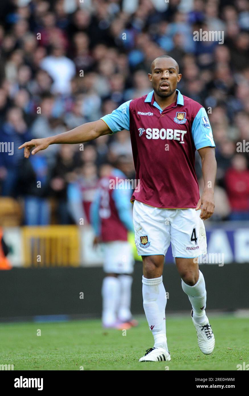 Danny Gabbidon of West Ham United 16/10/2010 Stock Photo - Alamy