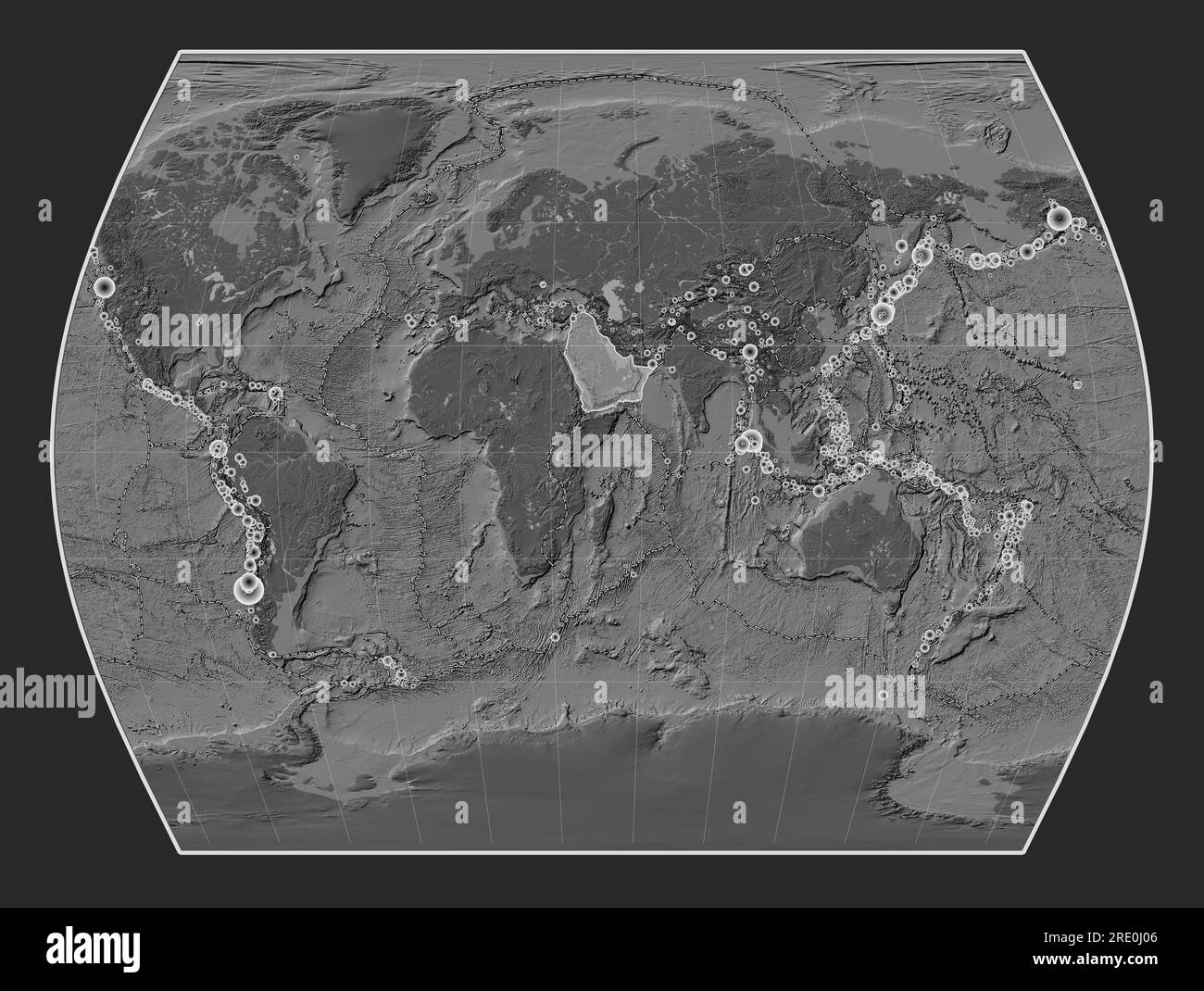Arabian tectonic plate on the bilevel elevation map in the Times ...